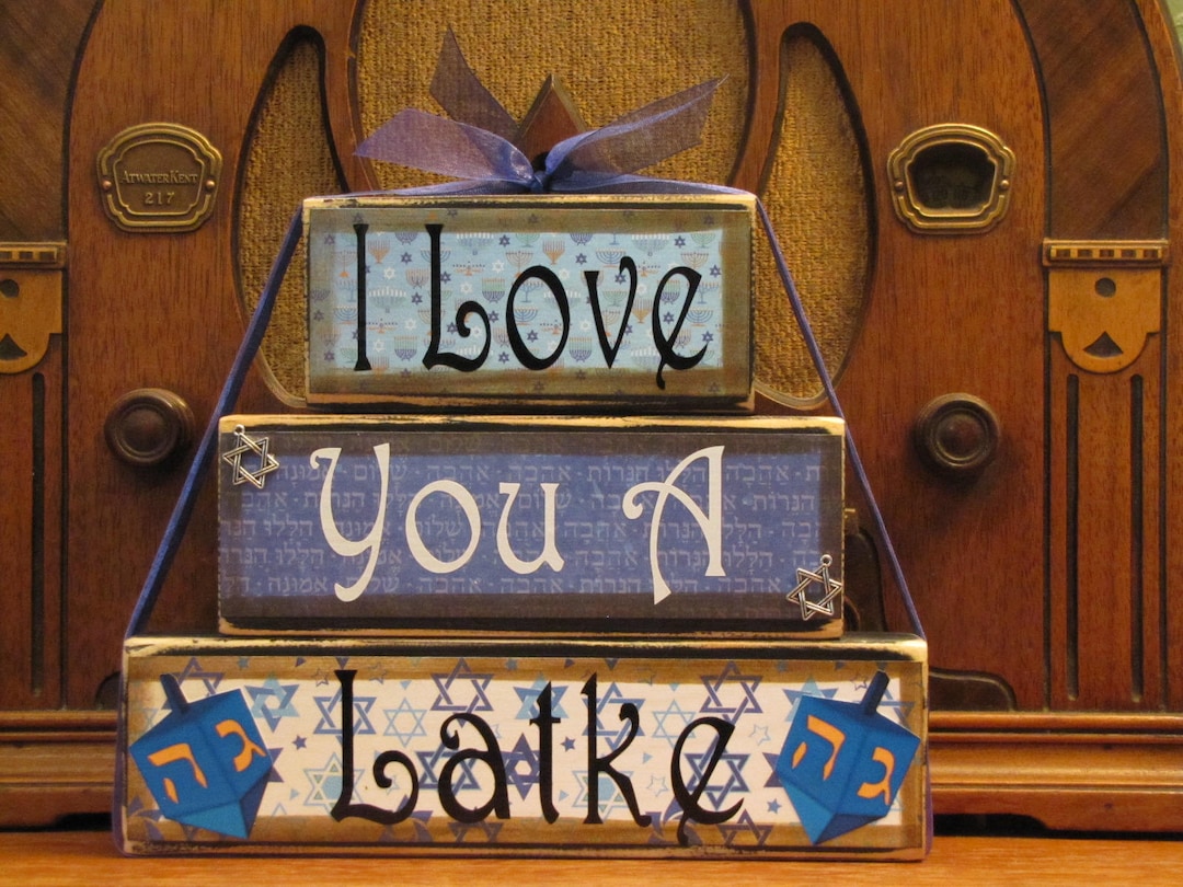 Hanukkah Decor, Hanukkah Sign, Hanukkah Blocks, Festival of Lights ...