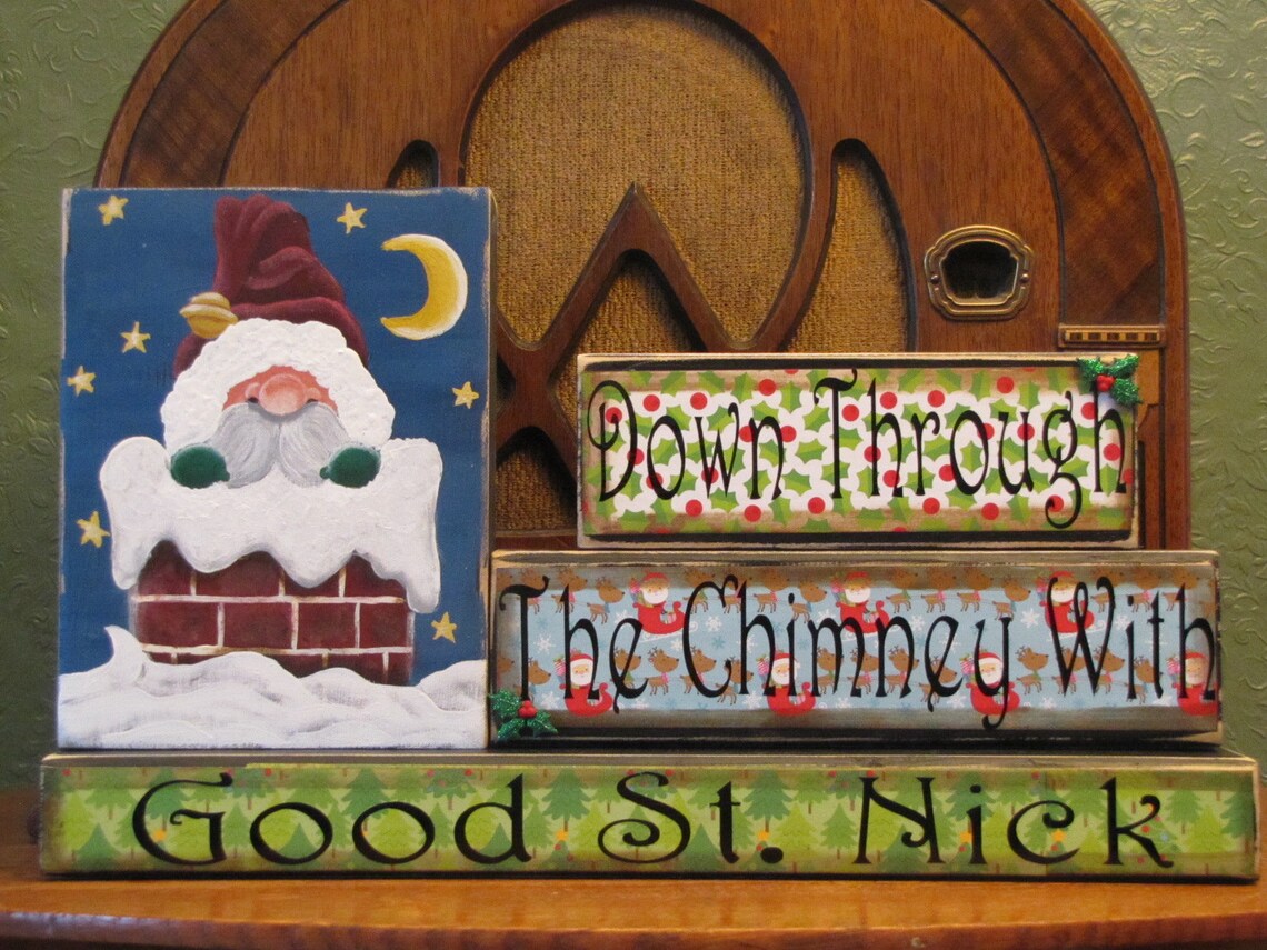Christmas Decor Christmas Sign Santa Sign Christmas - Etsy