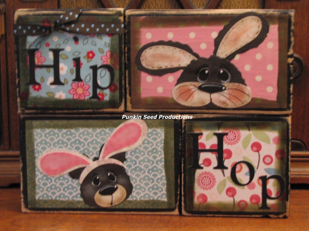 Easter Sign, Easter Decor, Spring Sign, Spring Decor, Spring Blocks ...