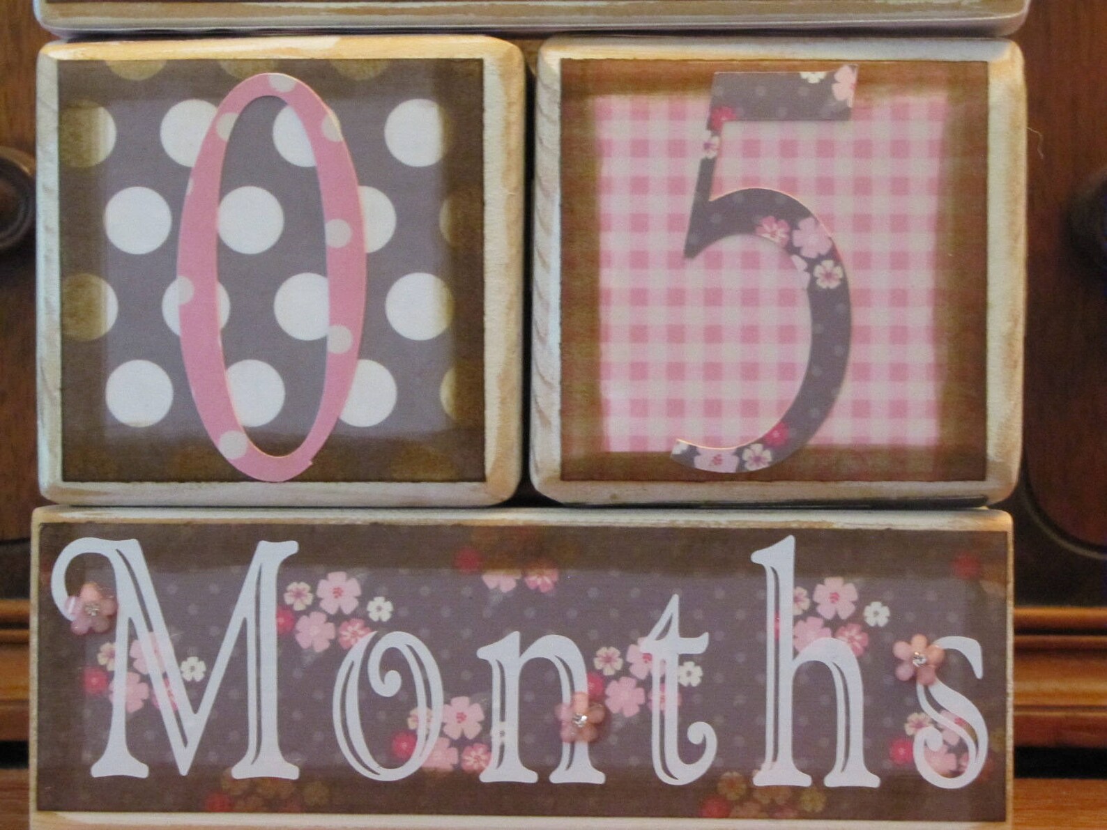 Baby Milestone Countdown Blocks, Photo Prop for Baby Pictures, Baby ...