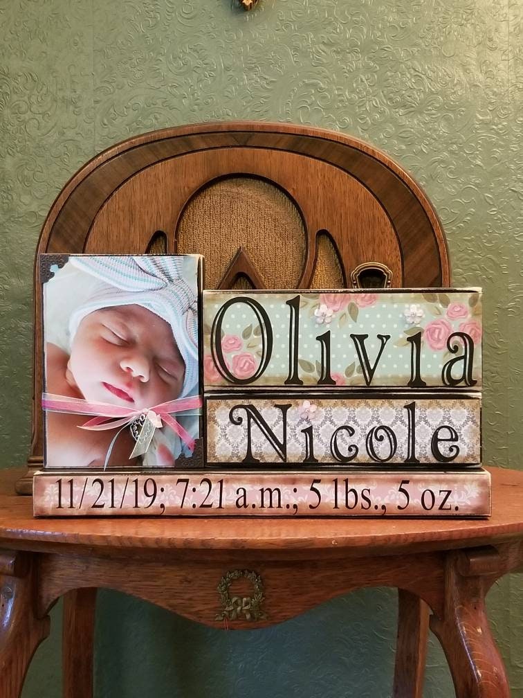 Baby Girl Name Sign Baby Name Sign Baby Gift Baby Shower | Etsy
