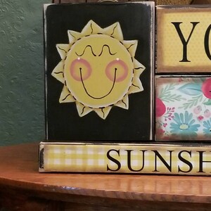 Summer Sign, Summer Decor, Summer Word Blocks - You Are My Sunshine - Etsy