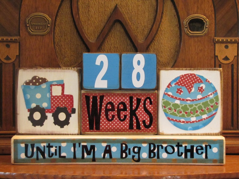Pregnancy Countdown Blocks Pregnancy Countdown Blocks for - Etsy