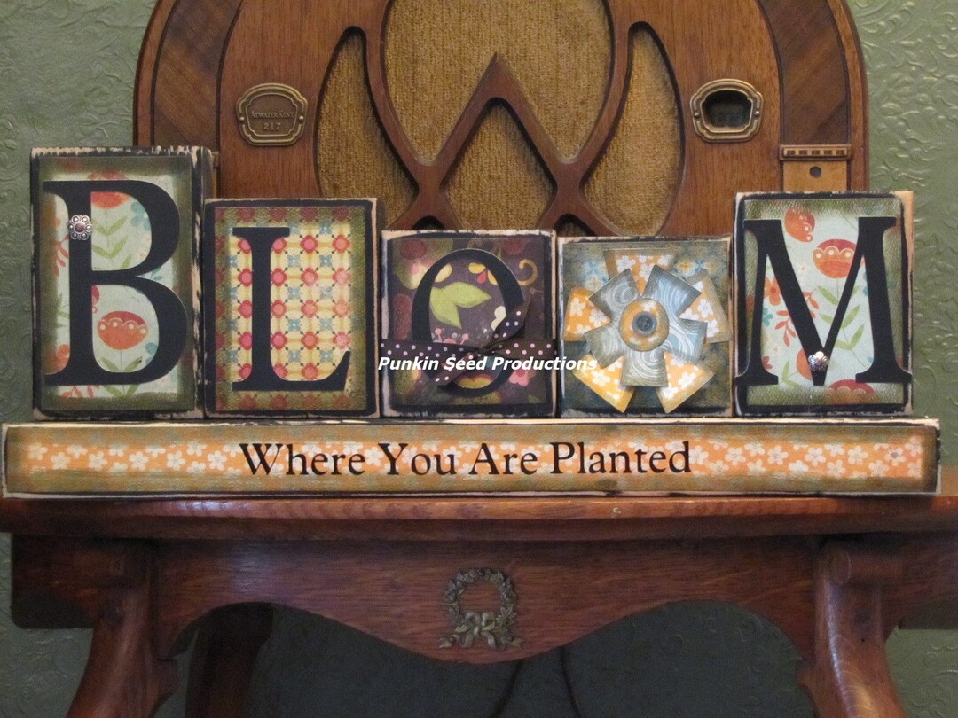 Spring Sign, Spring Decor, Spring Blocks, Easter Sign, Easter Decor ...