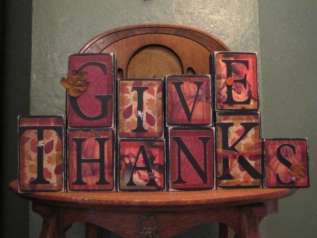 Give Thanks, Thanksgiving Decor, Thanksgiving Sign, Fall Decor, Fall ...