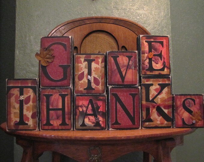 Give Thanks, Thanksgiving Decor, Thanksgiving Sign, Fall Decor, Fall ...