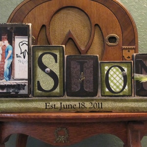 Family Name Blocks - Etsy
