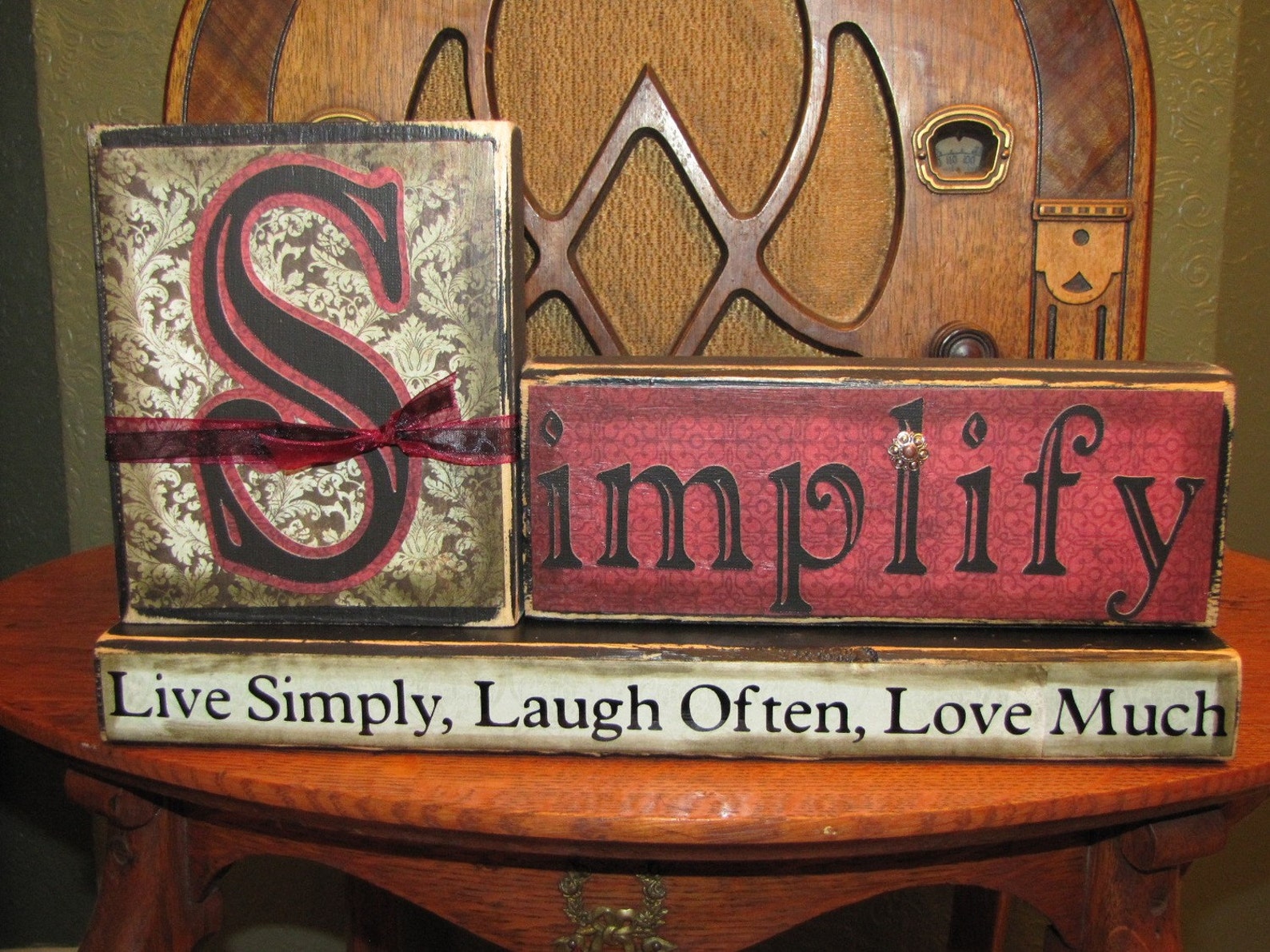 Customized Simplify Sign Live Simply Laugh Often Love Much - Etsy