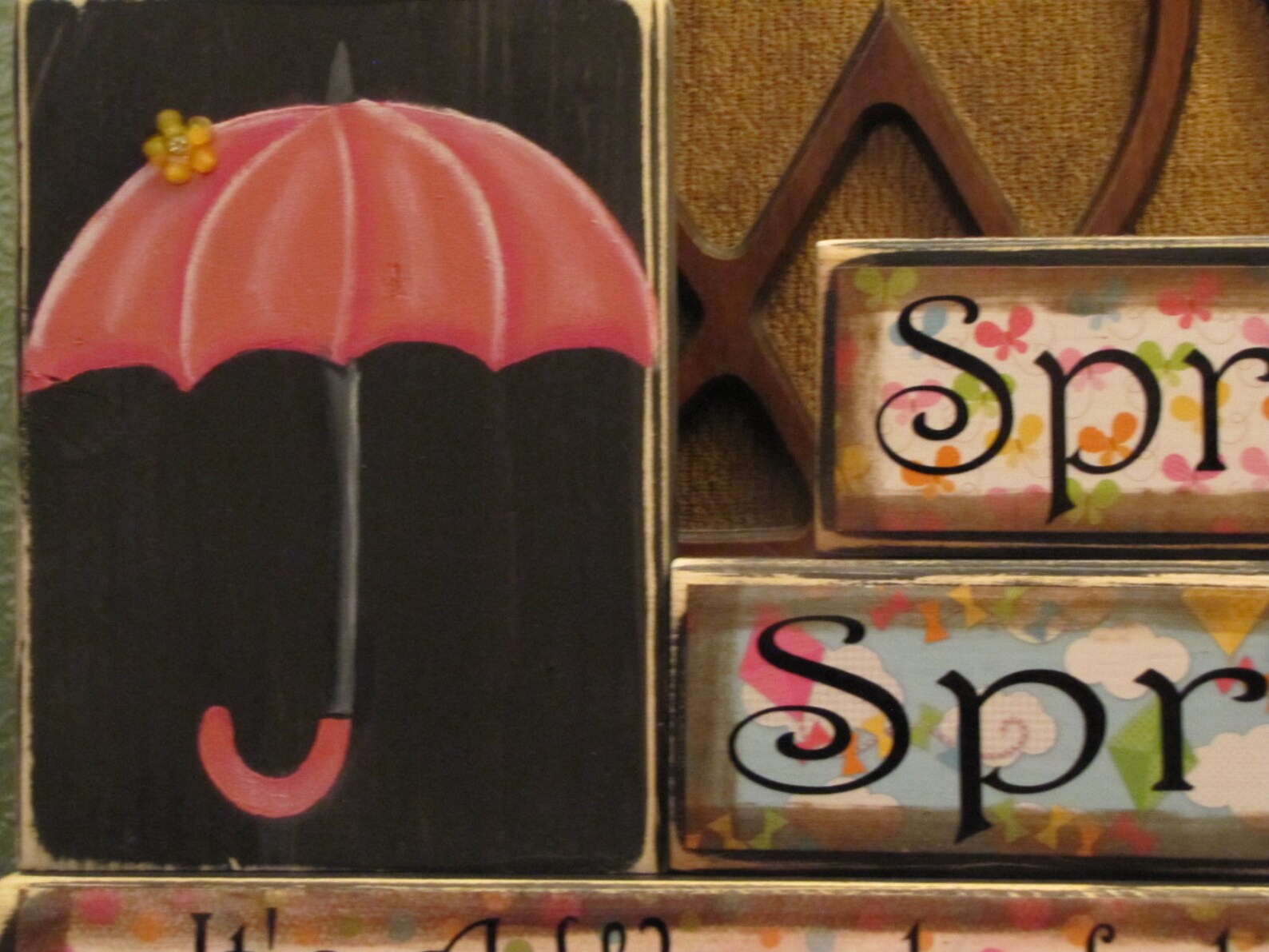 Spring Sign Spring Decor Spring Decoration Spring Blocks - Etsy