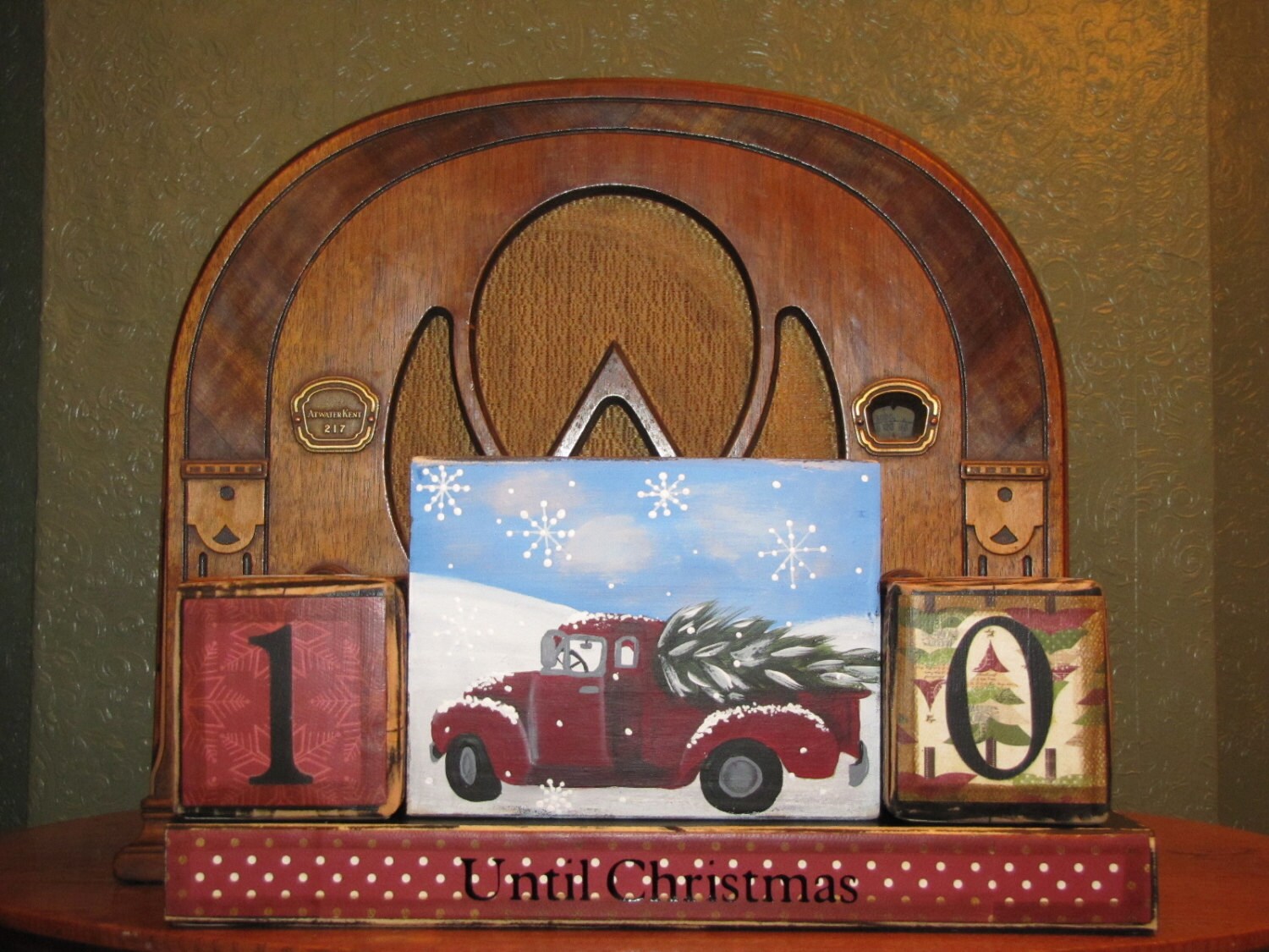 Christmas Countdown Blocks Advent Calendar Christmas - Etsy