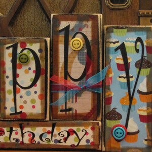 Happy Birthday Sign Word Blocks - Etsy