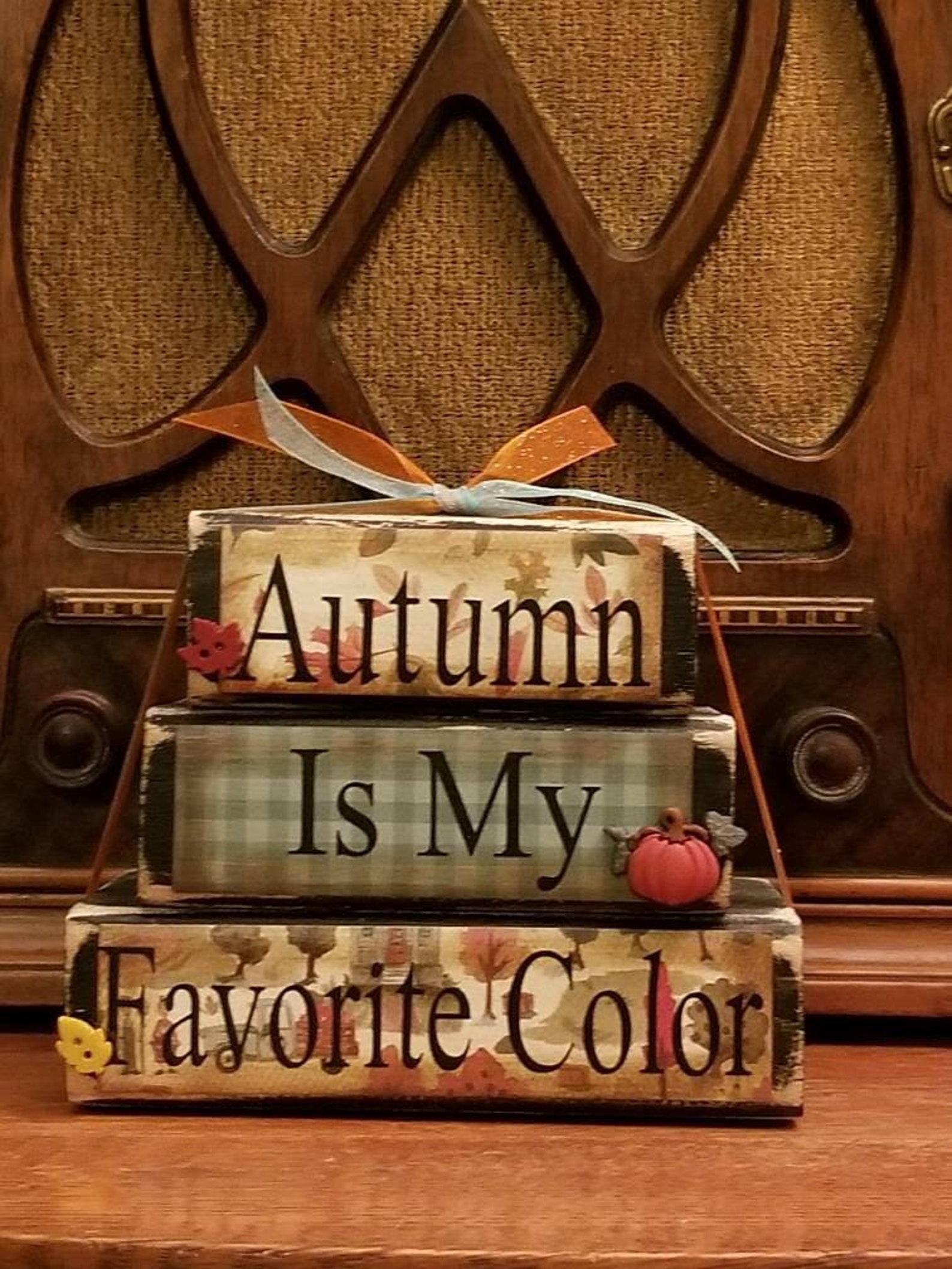 Autumn is My Favorite Color Stacker, Fall Sign, Fall Decor, 4.5 Tall X ...