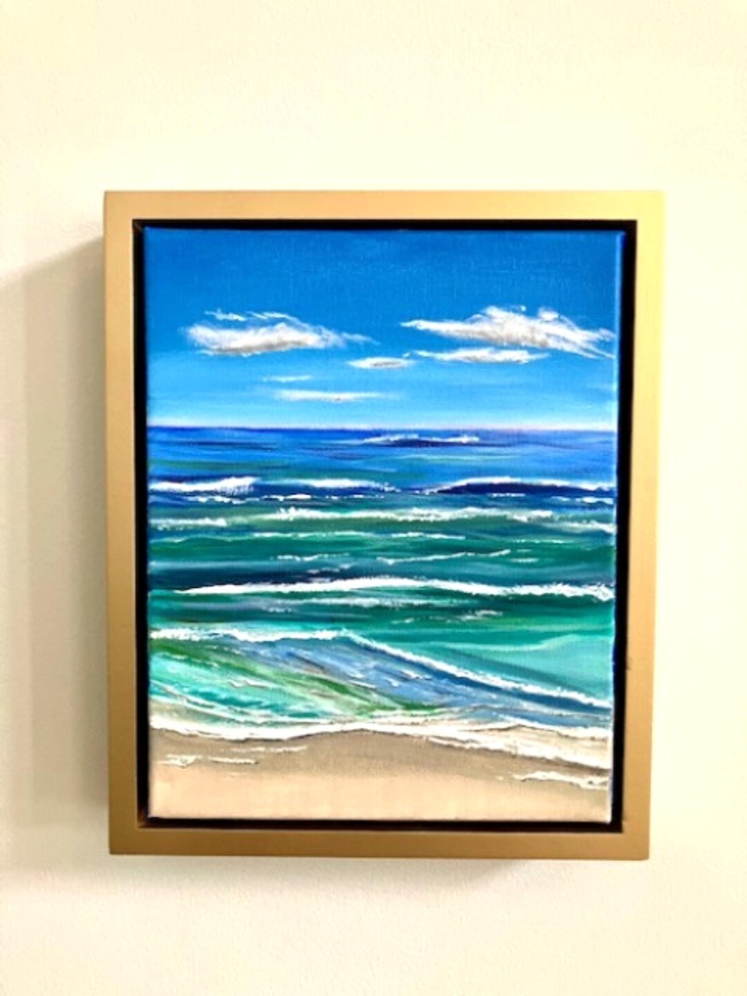 Coastal Wall Art, Ocean Waves, Seaside Artwork, Beach Landscape Art ...