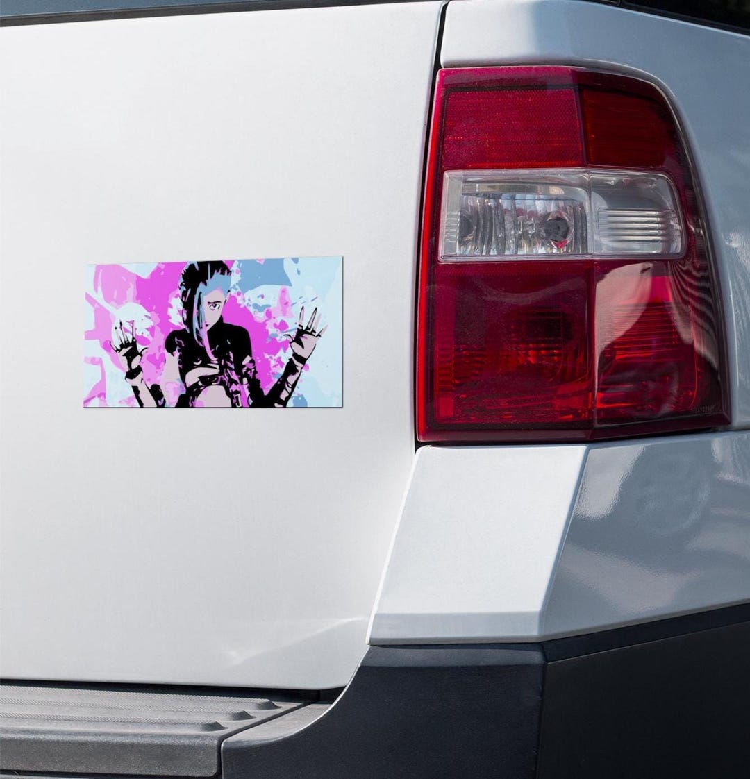 Arcane Car Sticker - Pastel Grunge Jinx Bumper Sticker - Aesthetic Alt ...