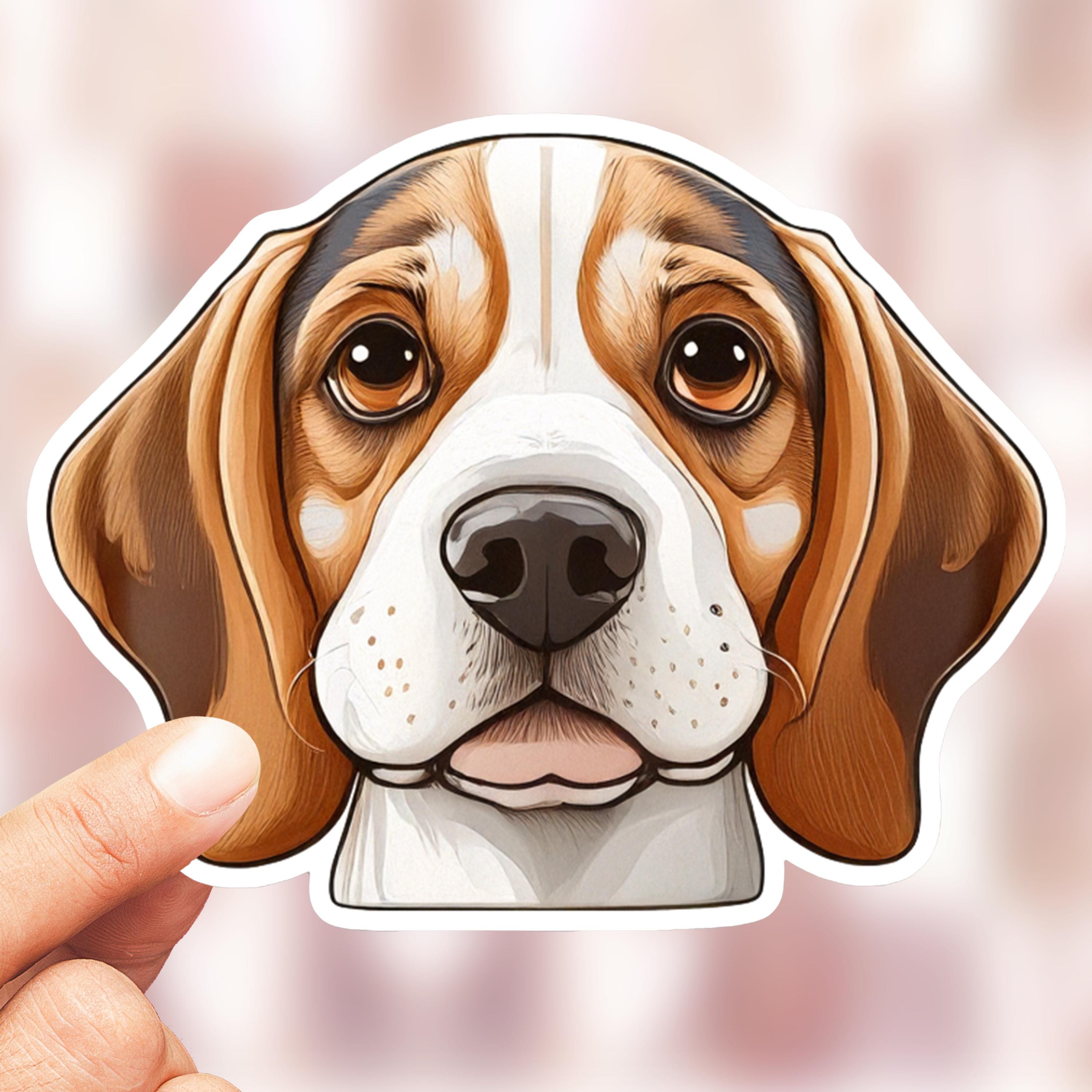Beagle Stickers | Laptop Sticker | Notebook Sticker - Etsy