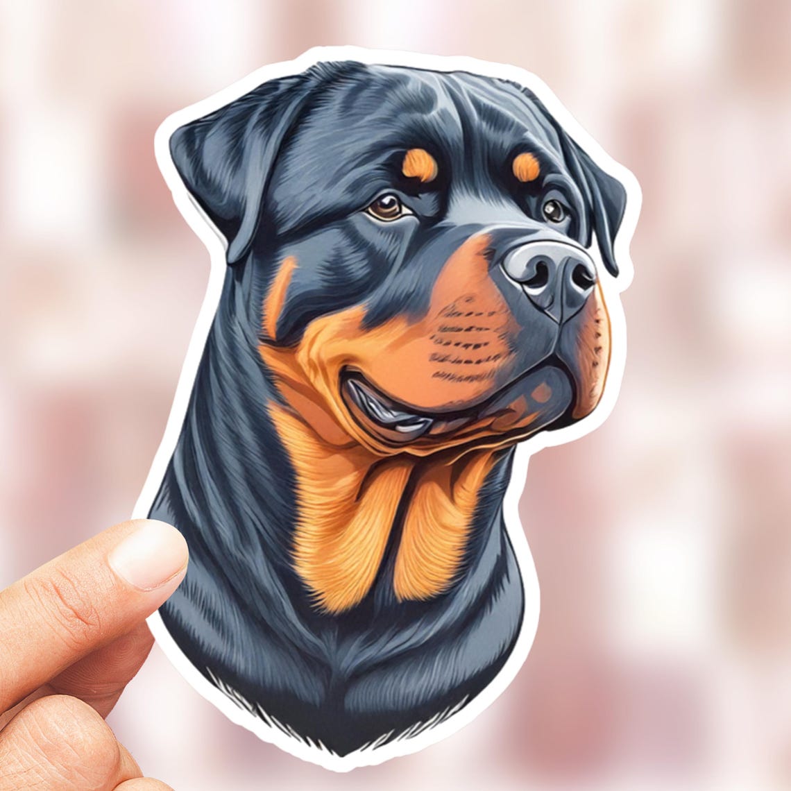 Rottweiler Stickers | Laptop Sticker | Scrapbooking Stickers | Notebook ...