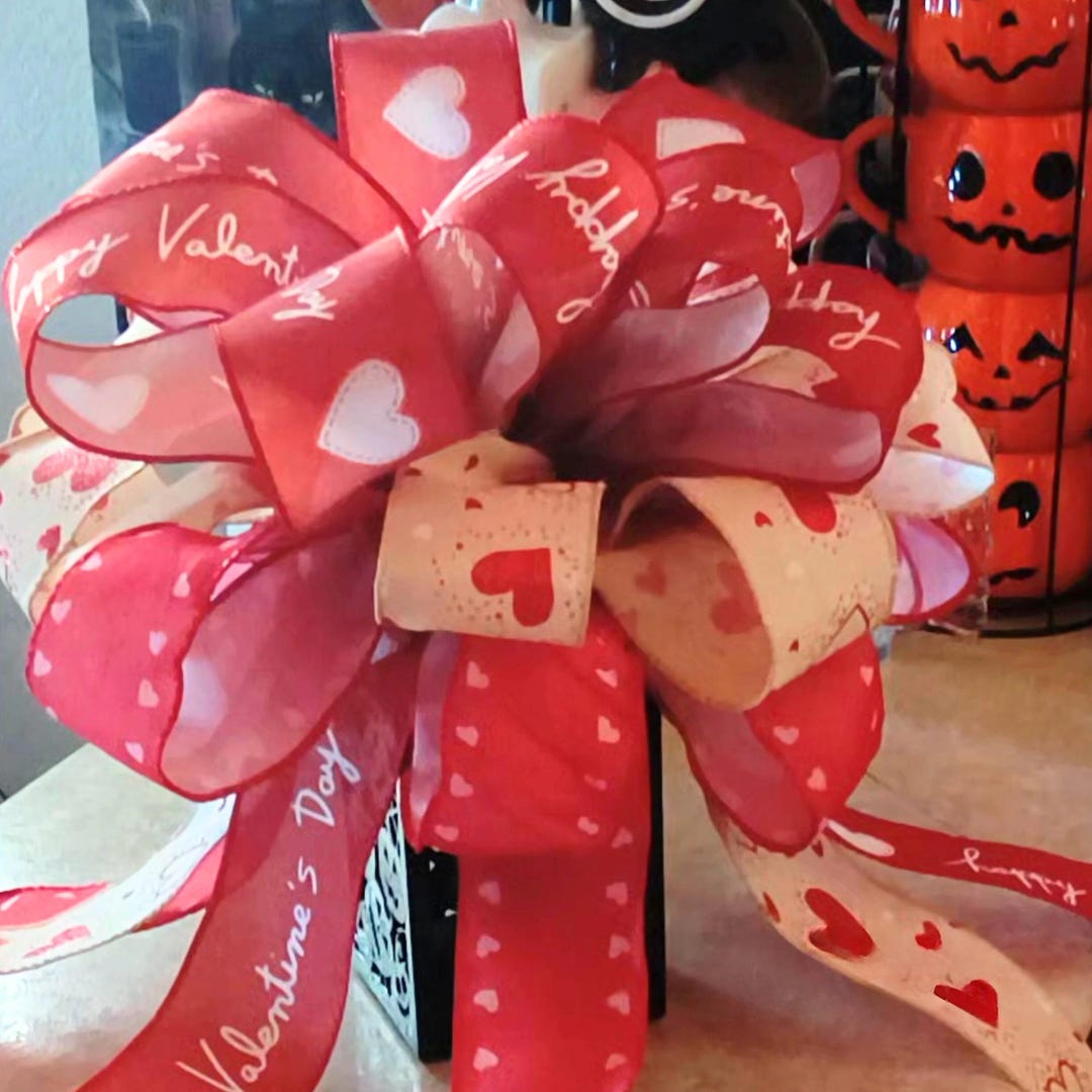 My Big Fat Valentine Bow | Tree Topper Bows | Layered Bows | Loopy Bows ...