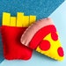 Pizza Fries Cat Toy, Handmade Felt Cat Toy, Organic Catnip, Vegan Cat ...