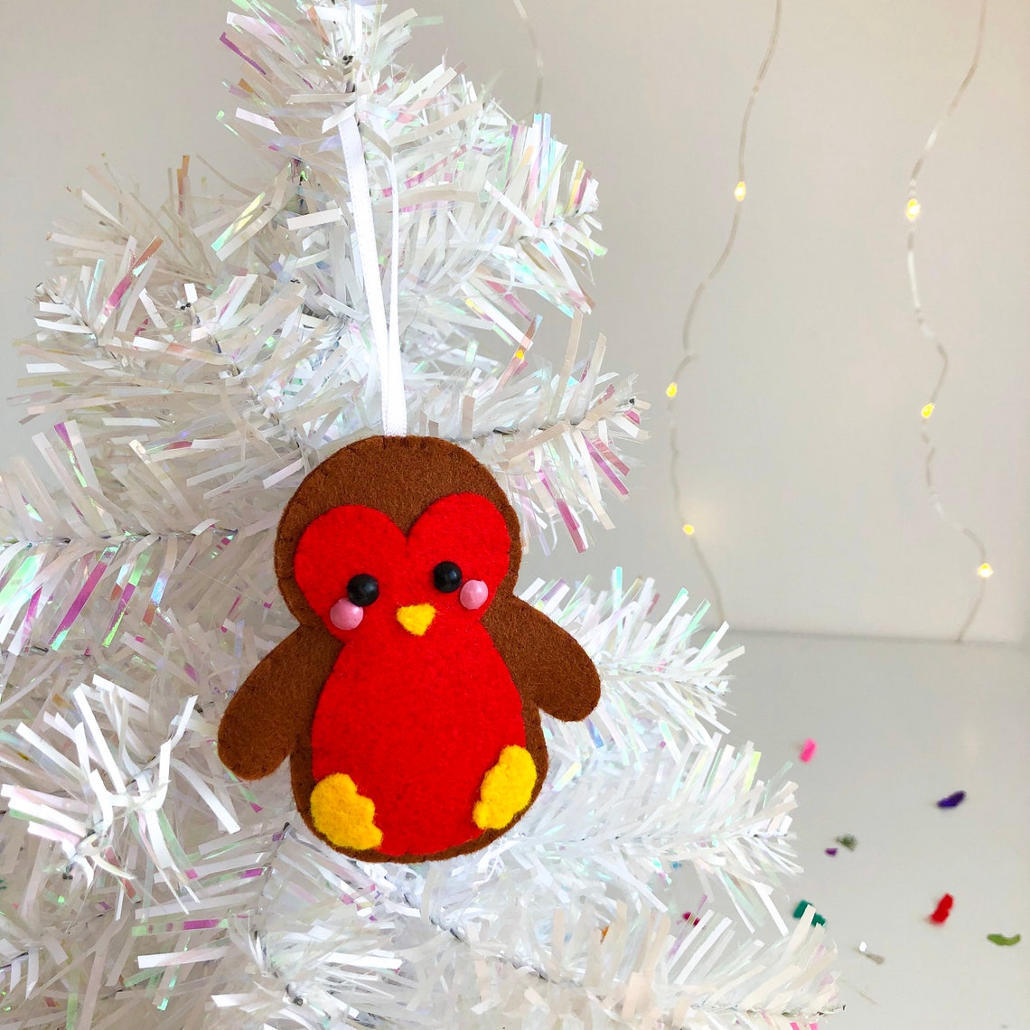 Cute Robin Decoration Felt Christmas Tree Decorations Cute | Etsy