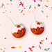 Christmas Pudding Decoration Cute Felt Xmas Pud Fun Festive - Etsy