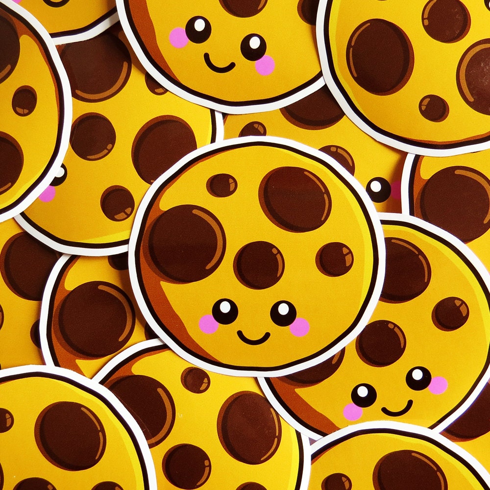Happy Cookie Sticker food vinyl sticker cute cookies decal - Etsy 日本
