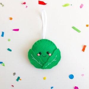 Brussels Sprout Decoration, Fun Festive Decor, Felt Christmas Tree ...