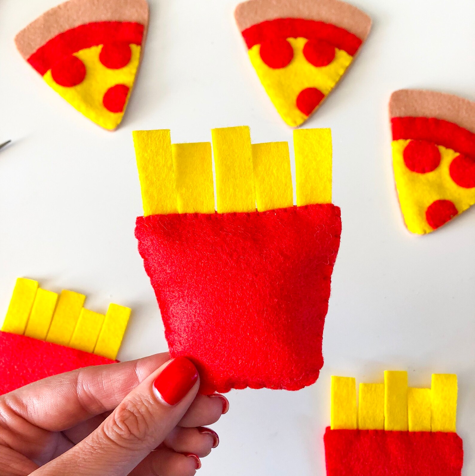 Pizza Fries Cat Toy Handmade Felt Cat Toy Organic Catnip - Etsy
