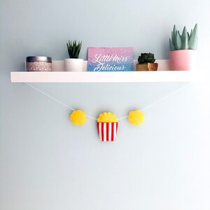 Popcorn Felt Garland Cute Wall Hanging Fast Food Bunting | Etsy