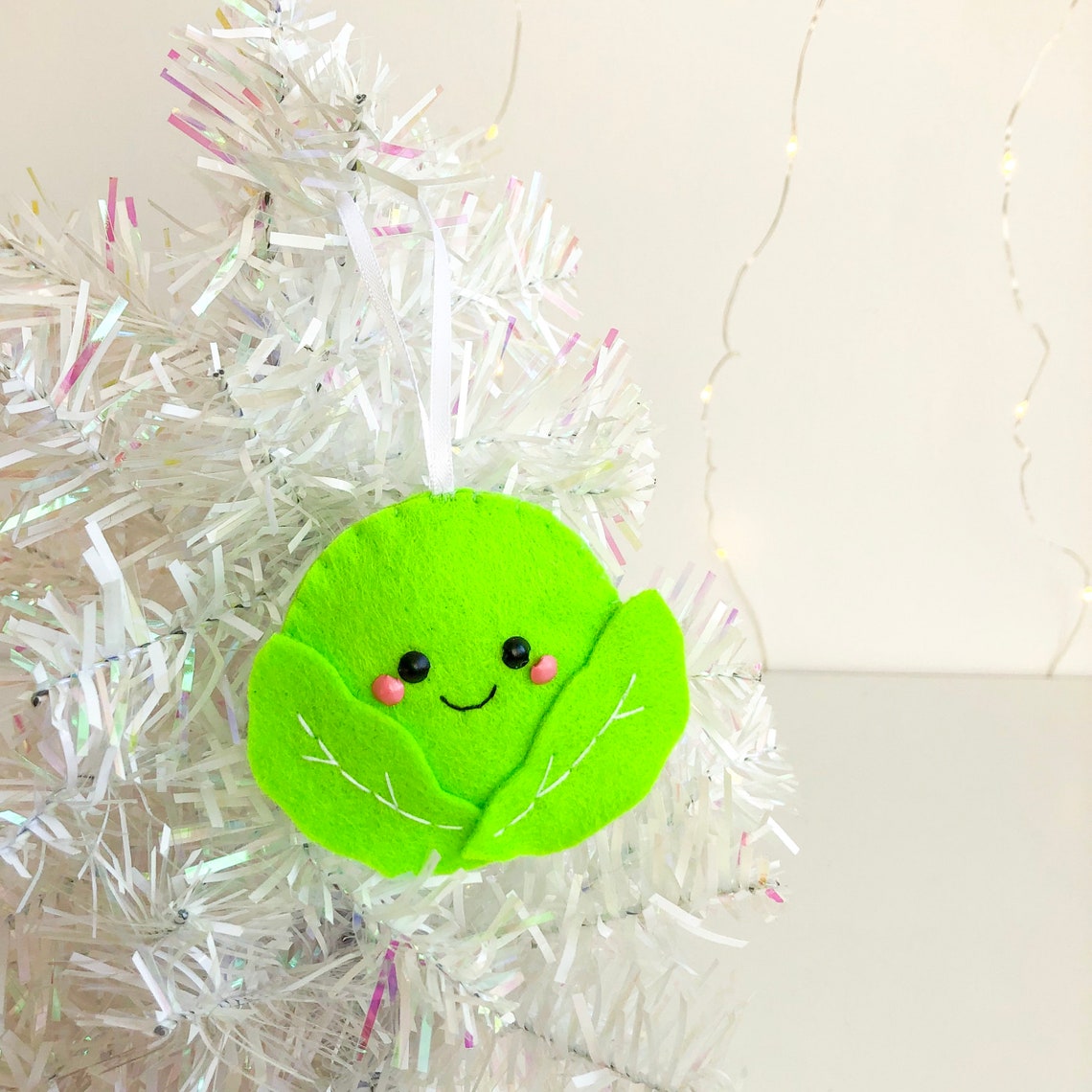 Brussels Sprout Decoration Fun Festive Decor Felt Christmas - Etsy