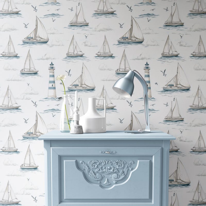 Nautical Wallpaper - Etsy