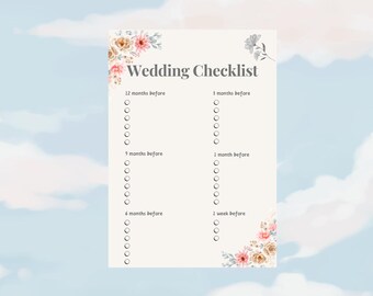 The ULTIMATE LDS Wedding Checklist, 10 Pages, Digital Download, Wedding ...