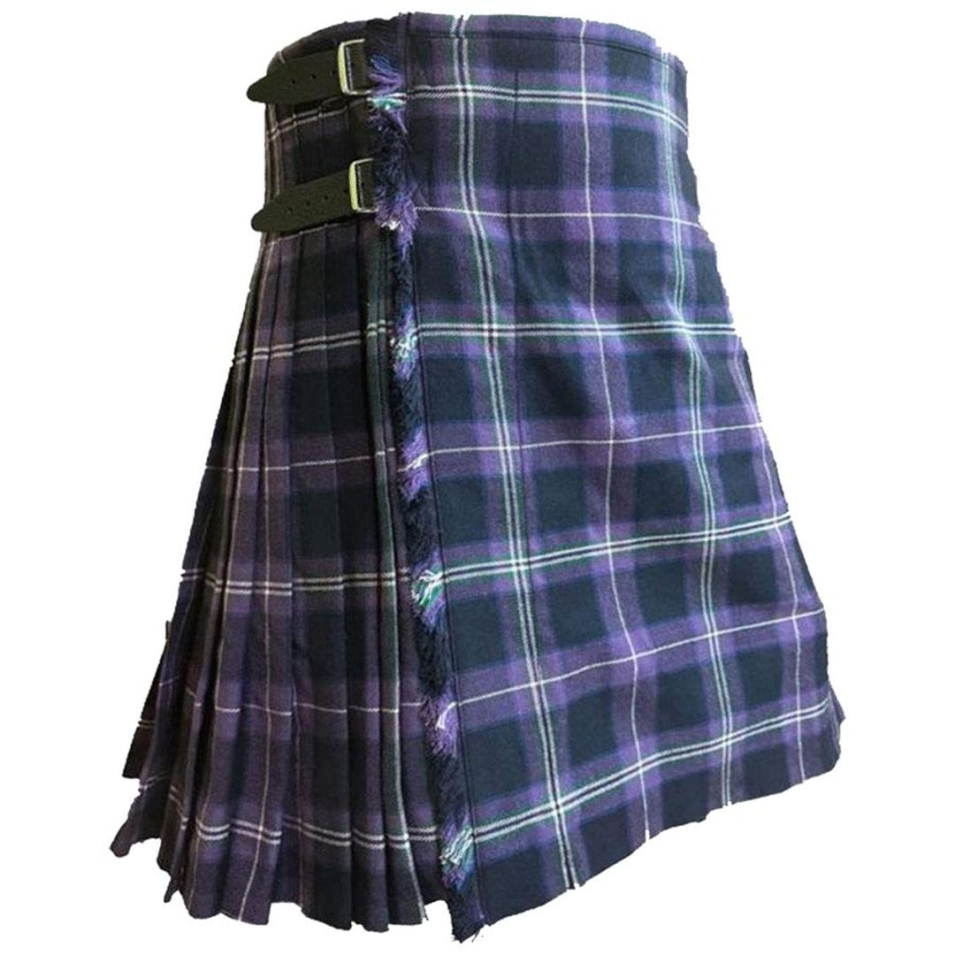 Clan Scottish Handmade Scottish Heather 8 Yard Tartan Kilt-handmade ...