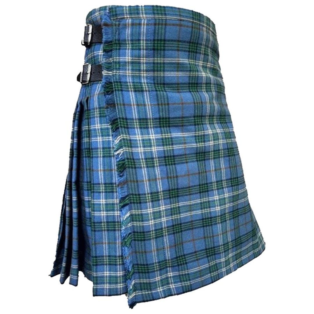 Clan Highland County Fermanagh Premium Men's Handmade 8 Yard Tartan Kilt-handmade Scottish ...
