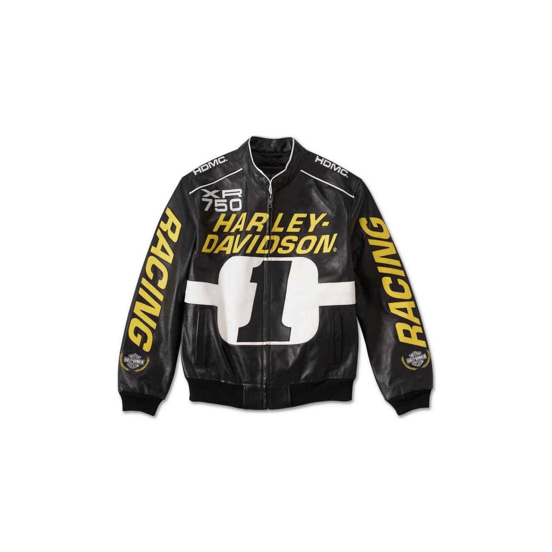Harley-davidson® Men's Start Your Engines Leather Racing Jacket ...