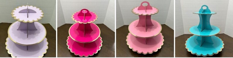 Cake Cardboard Stand Display, Beautiful, Tiered Stand for Sweets or ...
