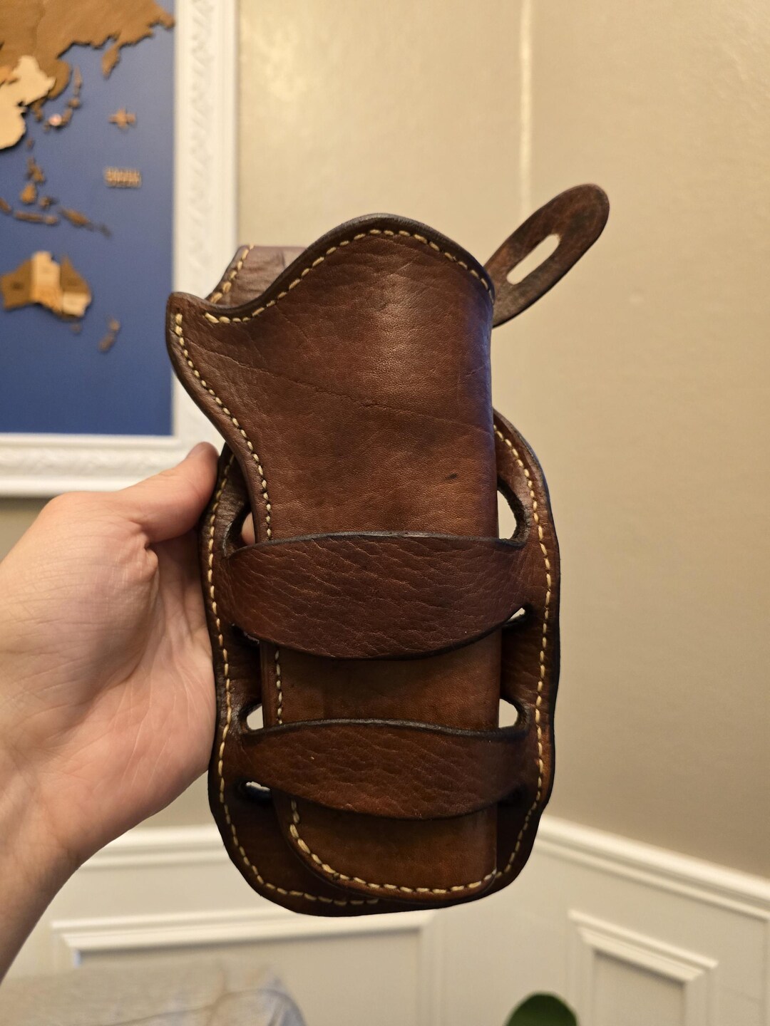 Dark Brown Mexican Double Loop Holster - Etsy