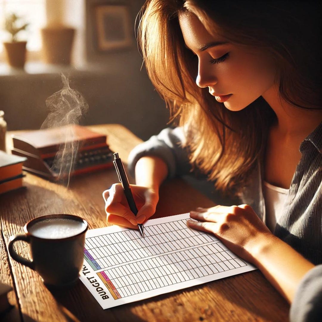 Simple Downloadable Budget Planner and Finance Tracker - Etsy