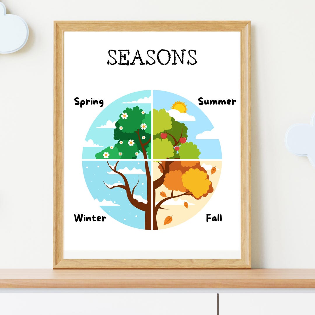 The Four Seasons Poster Printable, Classroom Posters, Educational ...