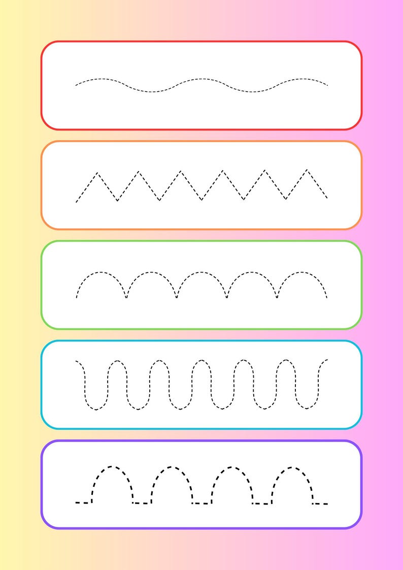 Pre-writing Tracing Worksheets | Pencil Control Tracing Skills Activity ...