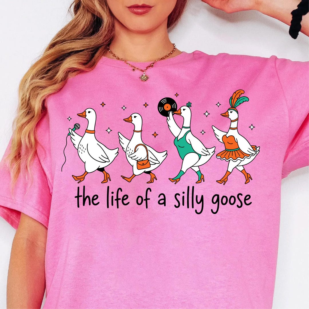 Funny Silly Goose Meme SVG PNG, Trendy Concert Style Files (digital ...