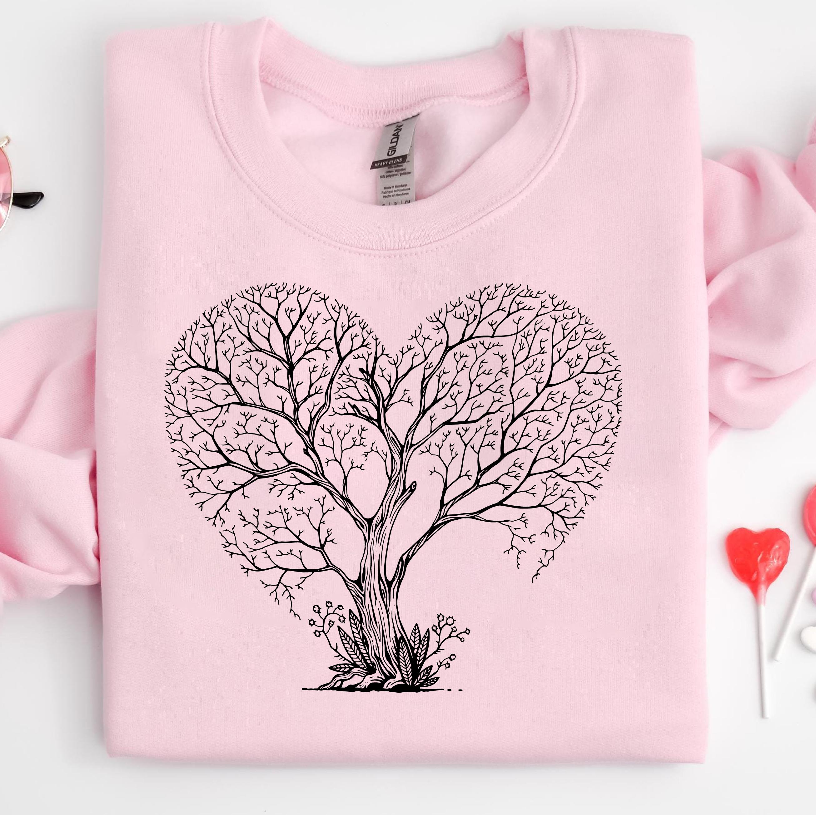 Tree Heart Art Svg , Family Tree SVG , Tree Silhouette Svg , Forest Svg ...
