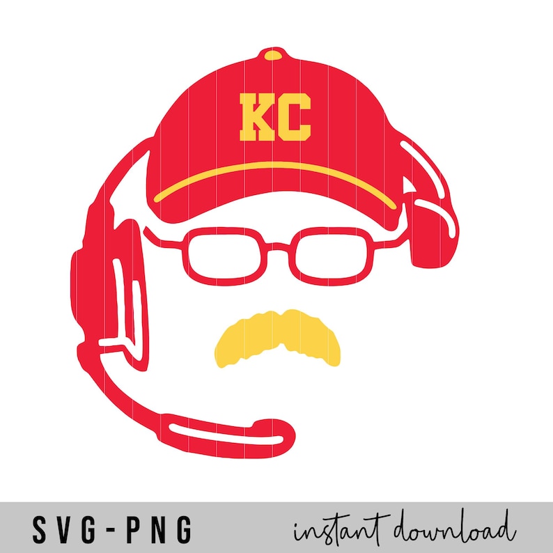 Kansas City Football Coach SVG PNG, American Football Design (digital ...
