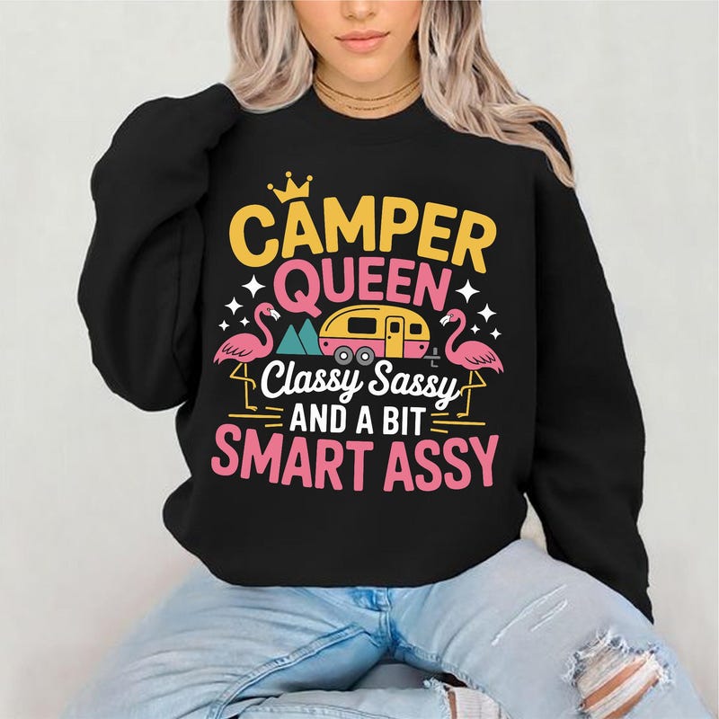 Camper Queen Clip Art - Etsy