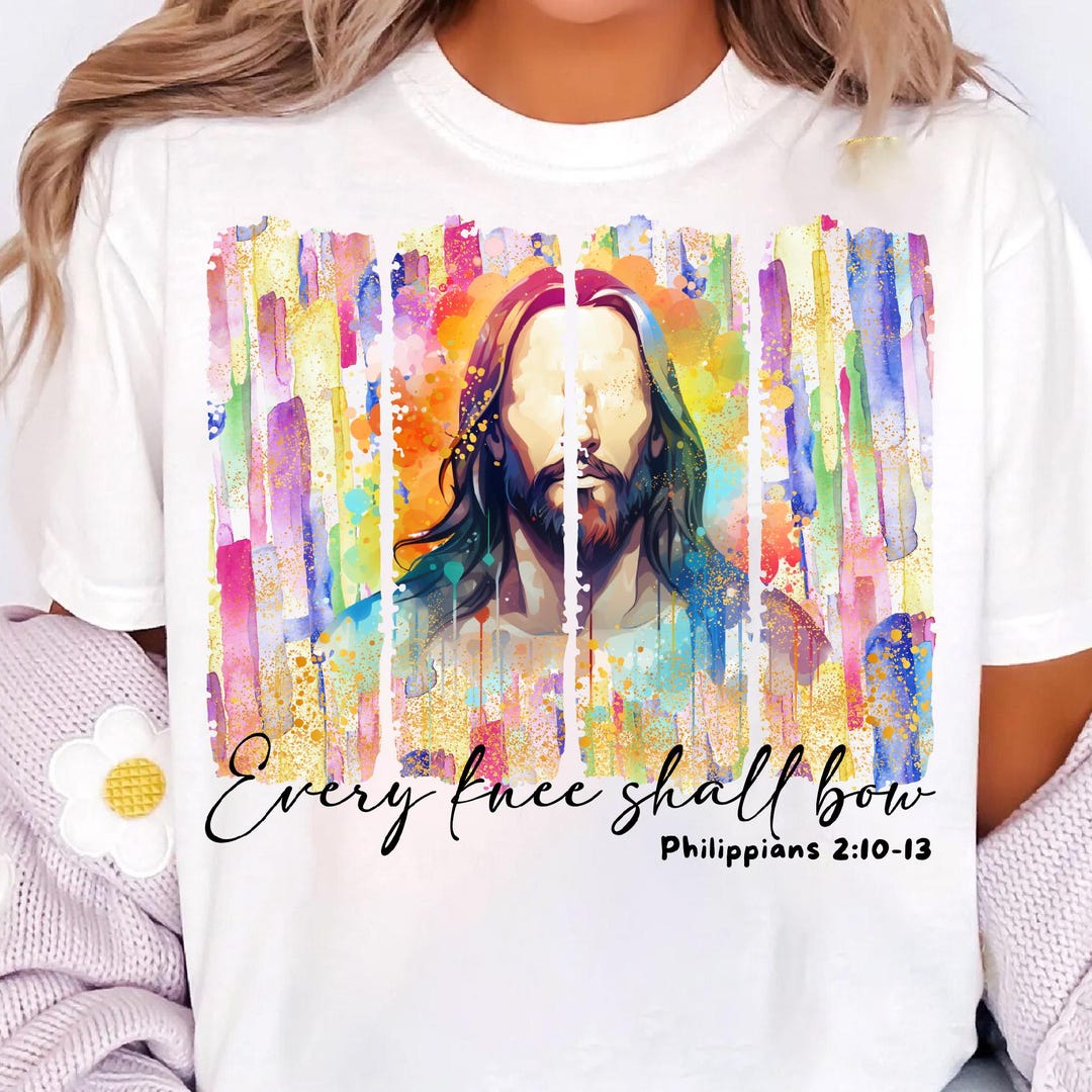 Every Knee Shall Bow Png, God Jesus Png Design, Bible Design, Jesus ...