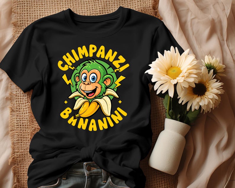 Chimpanzi Bananini Fun Character PNG, Italian Brainrot Meme (digital ...
