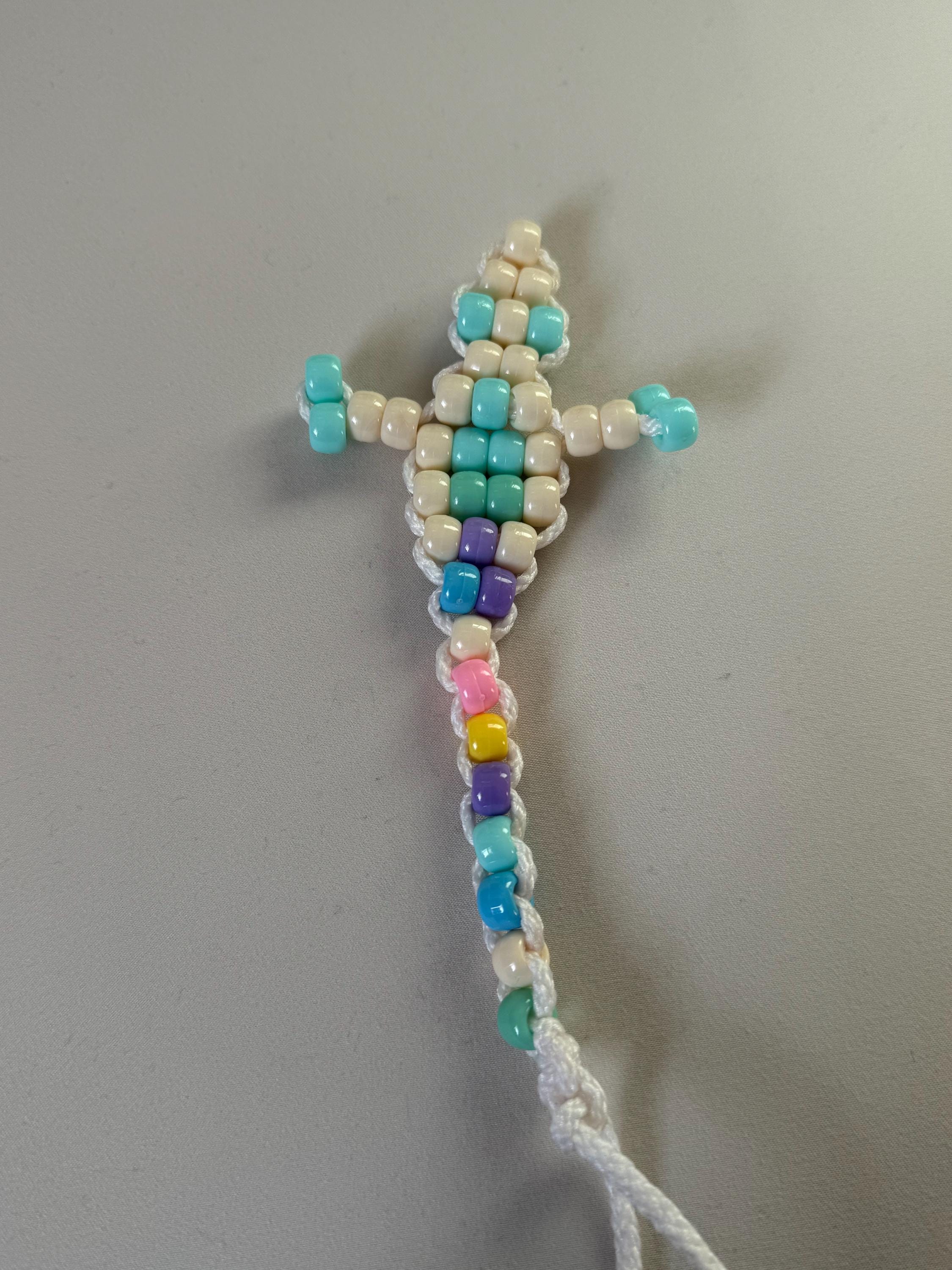 Beaded Lizard, Keychain, Pony Bead Lizard, Bead Pet - Etsy