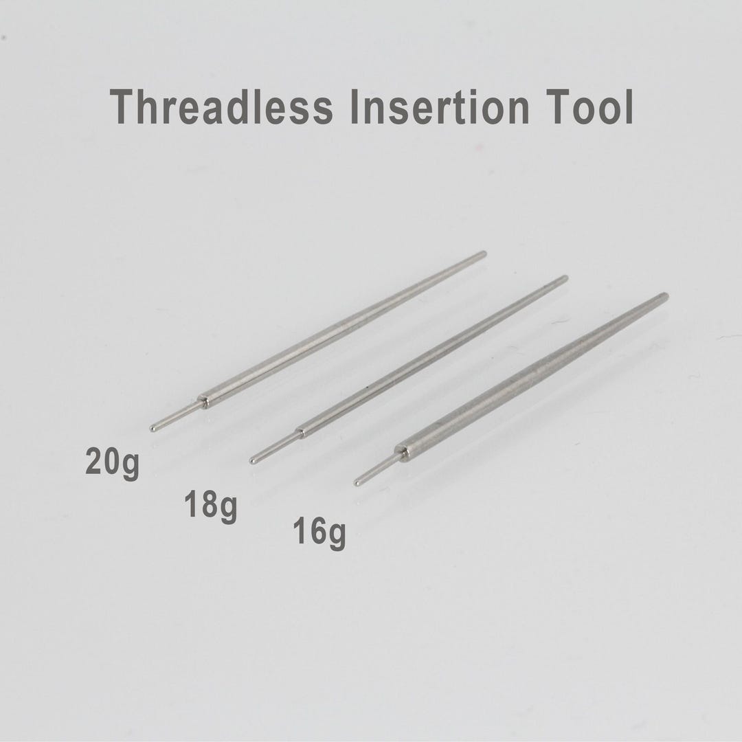 Threadless Insertion Pin, Flat Back Post Tracker, Easy Jewelry ...