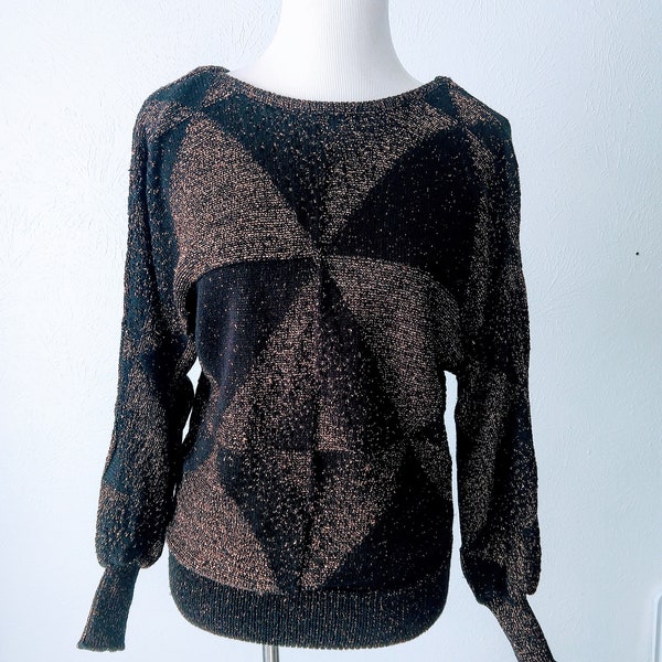 80s Triangle Sweater - Etsy