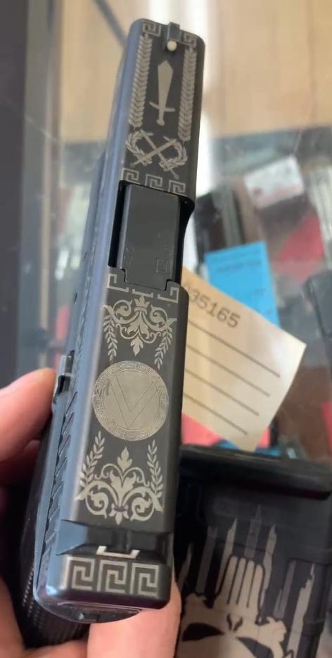 Glock 23 G4 Spartan Warrior Glock Design Lightburn, SVG, DXF, Ai, Laser ...