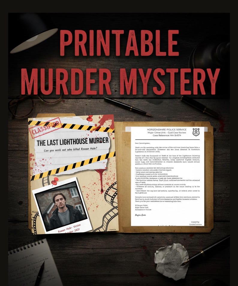 Murder Mystery Case File | Blackshore Lighthouse Investigation ...